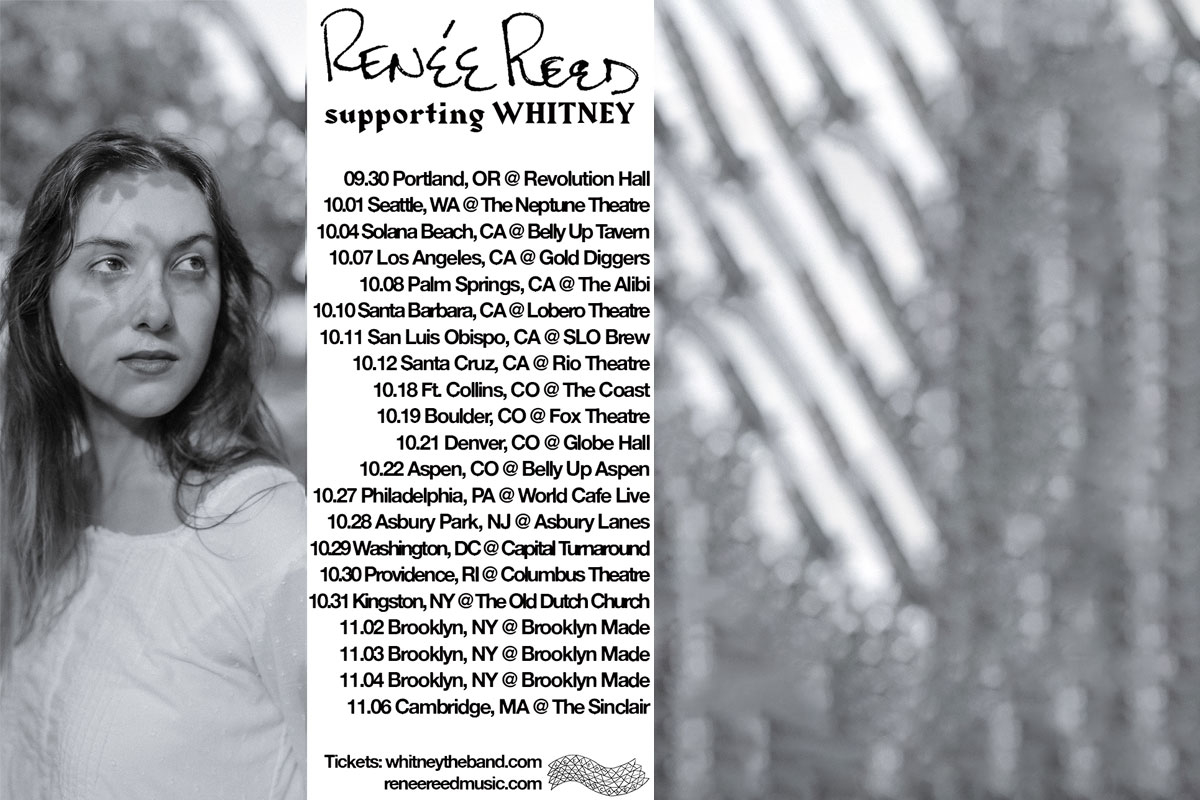 Renée Reed Announces Fall Tour Dates with Whitney | Keeled Scales