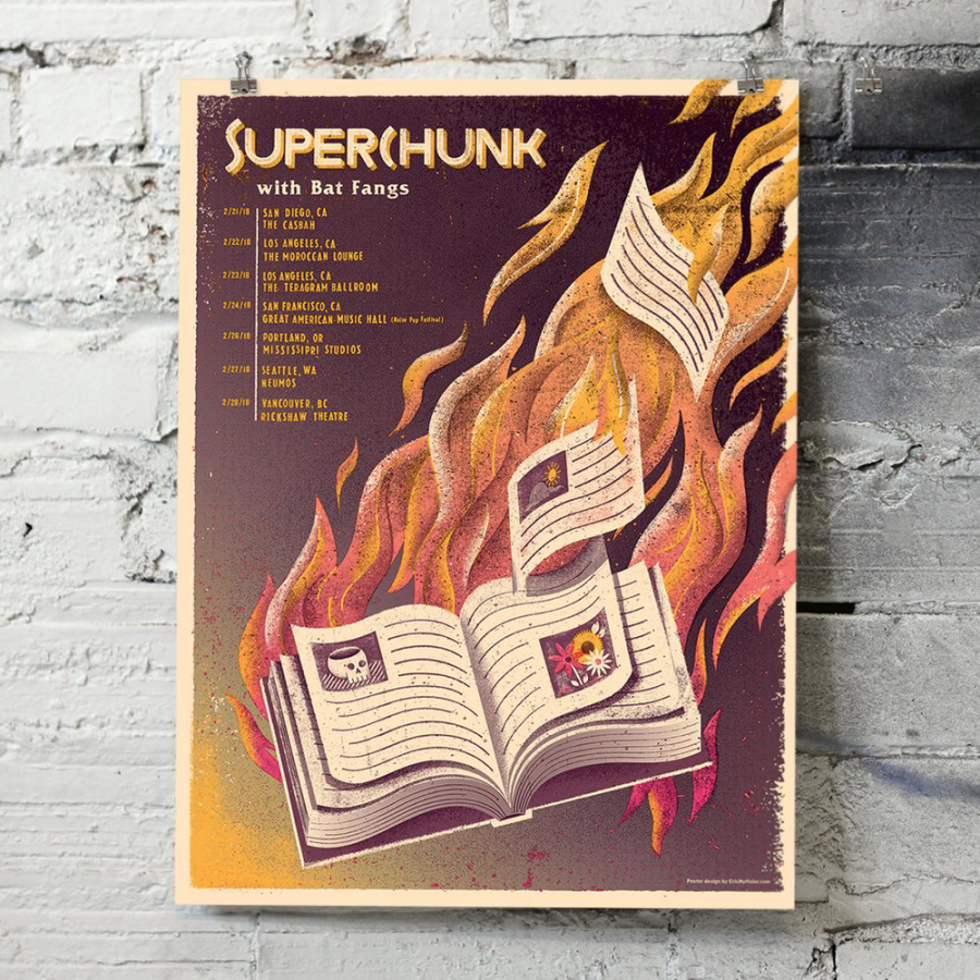 Superchunk West Coast Poster - Merge Records - Shop Vinyl, Merch, Music ...